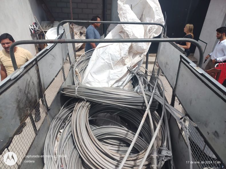 Aumentan los casos de robos de cables en toda la provincia