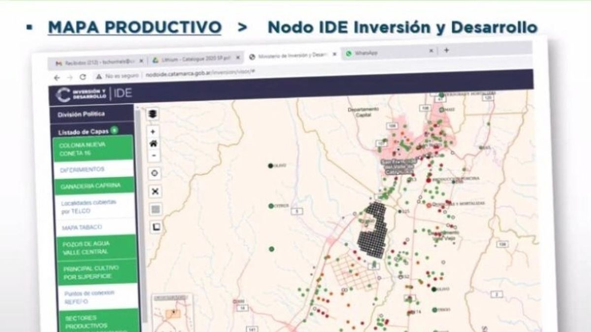Avanzan con el mapa productivo provincial