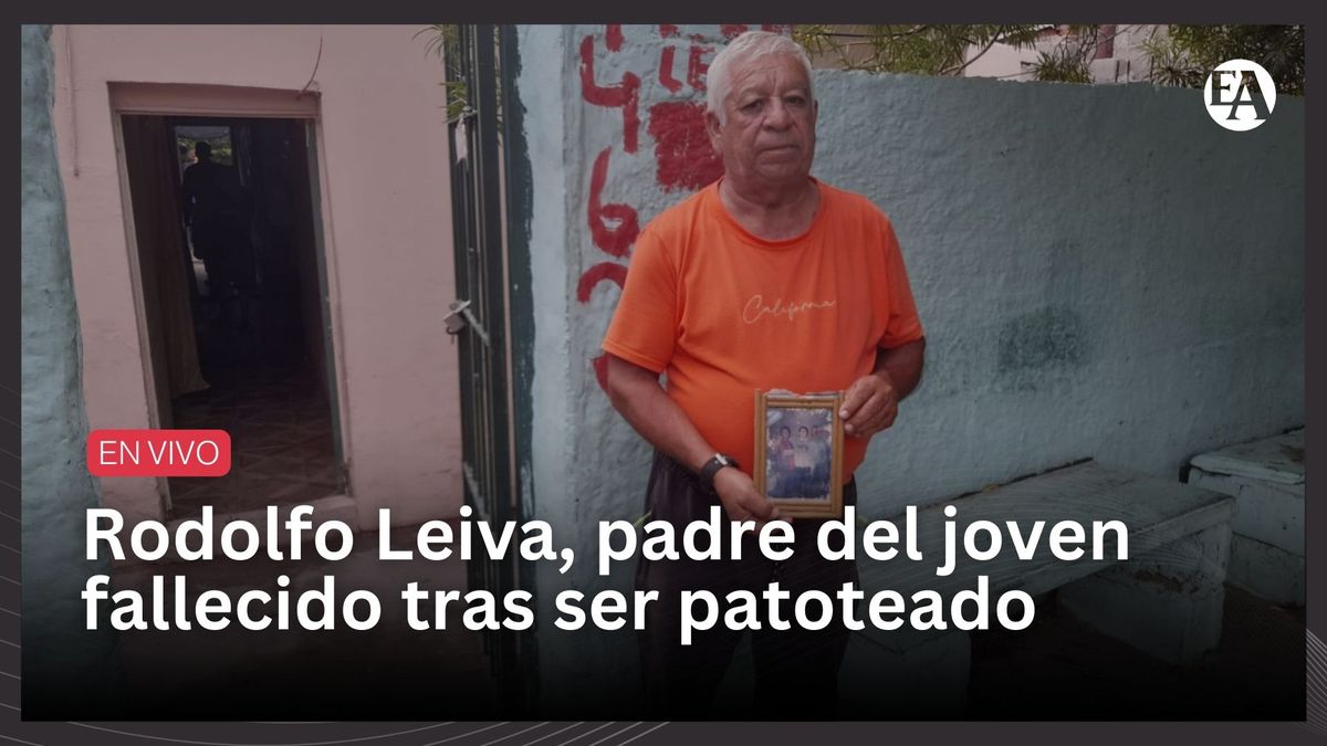 Rodolfo Leiva, padre del joven fallecido tras ser patoteado
