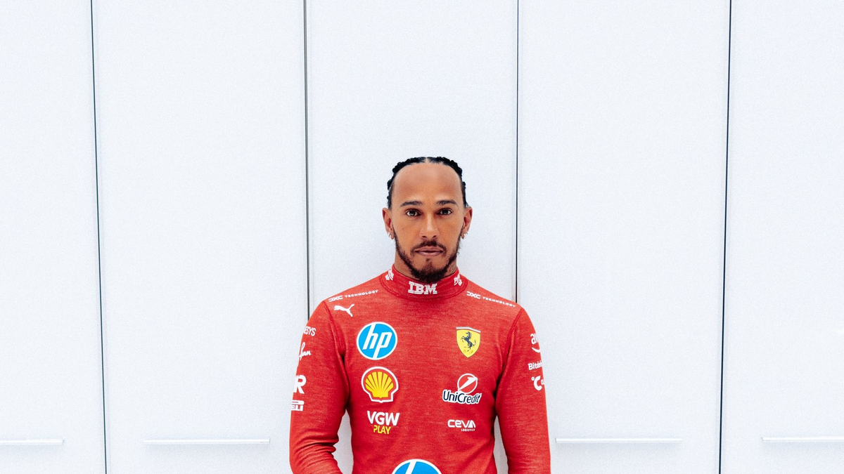 Lewis Hamilton dio sus primeros giros como piloto de Ferrari