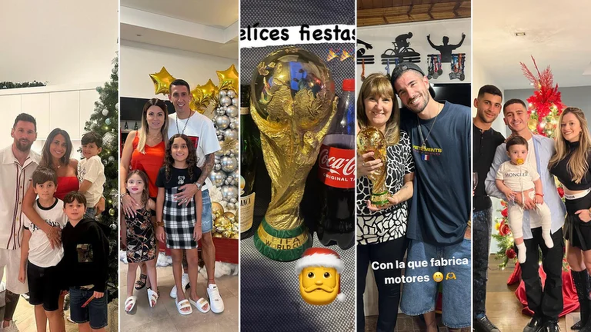 El festejo navideño de Lionel Messi y el resto de los campeones del mundo