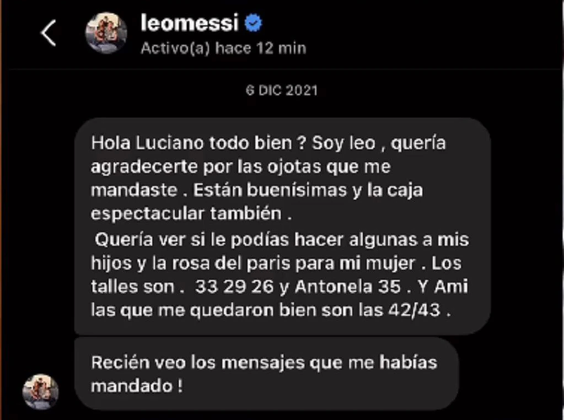 Hola, soy Leo: la historia de las ojotas de Messi y su pedido que se hizo viral