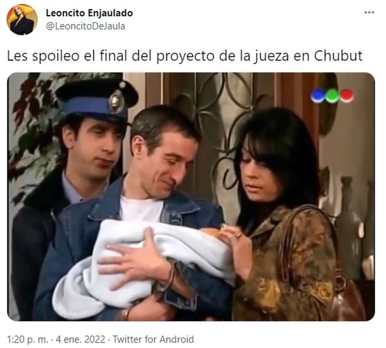 Los memes por el beso entre la jueza de Chubut y un preso