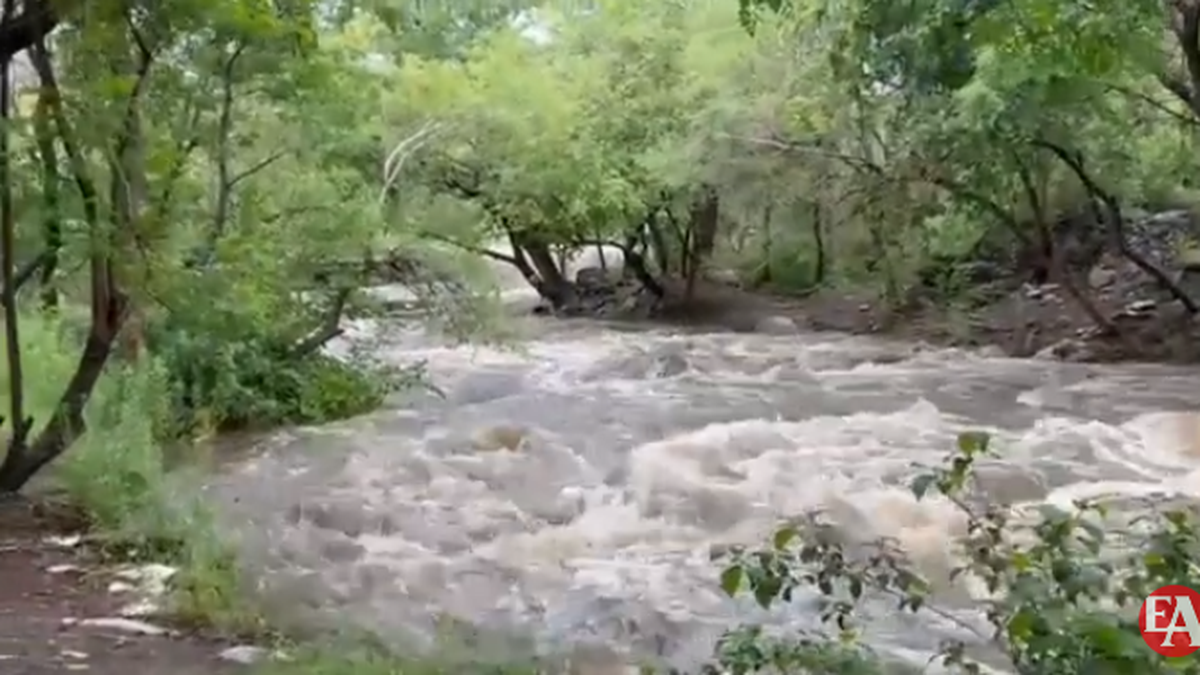 Por las lluvias creció el río El Tala y piden precaución