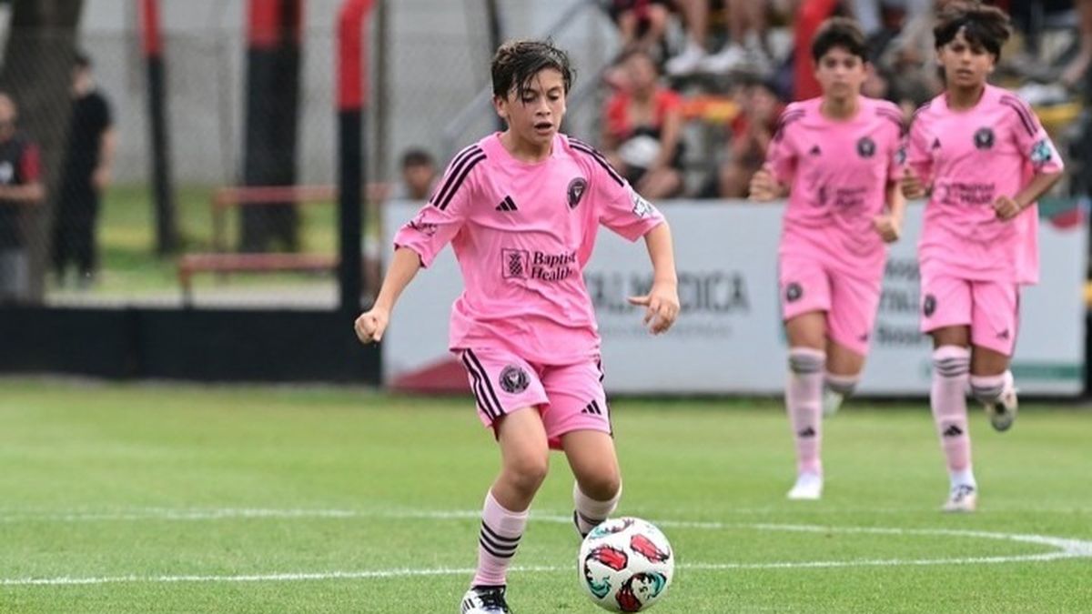 Thiago Messi hizo once goles en el triunfo del Inter Miami Sub 13