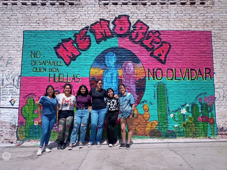 Estudiantes pintaron mural sobre La noche de los lápices
